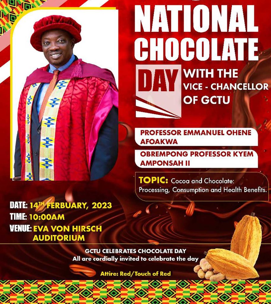 Invitation to Vice-chancellor's National Chocolate Day Lecture - GCTU